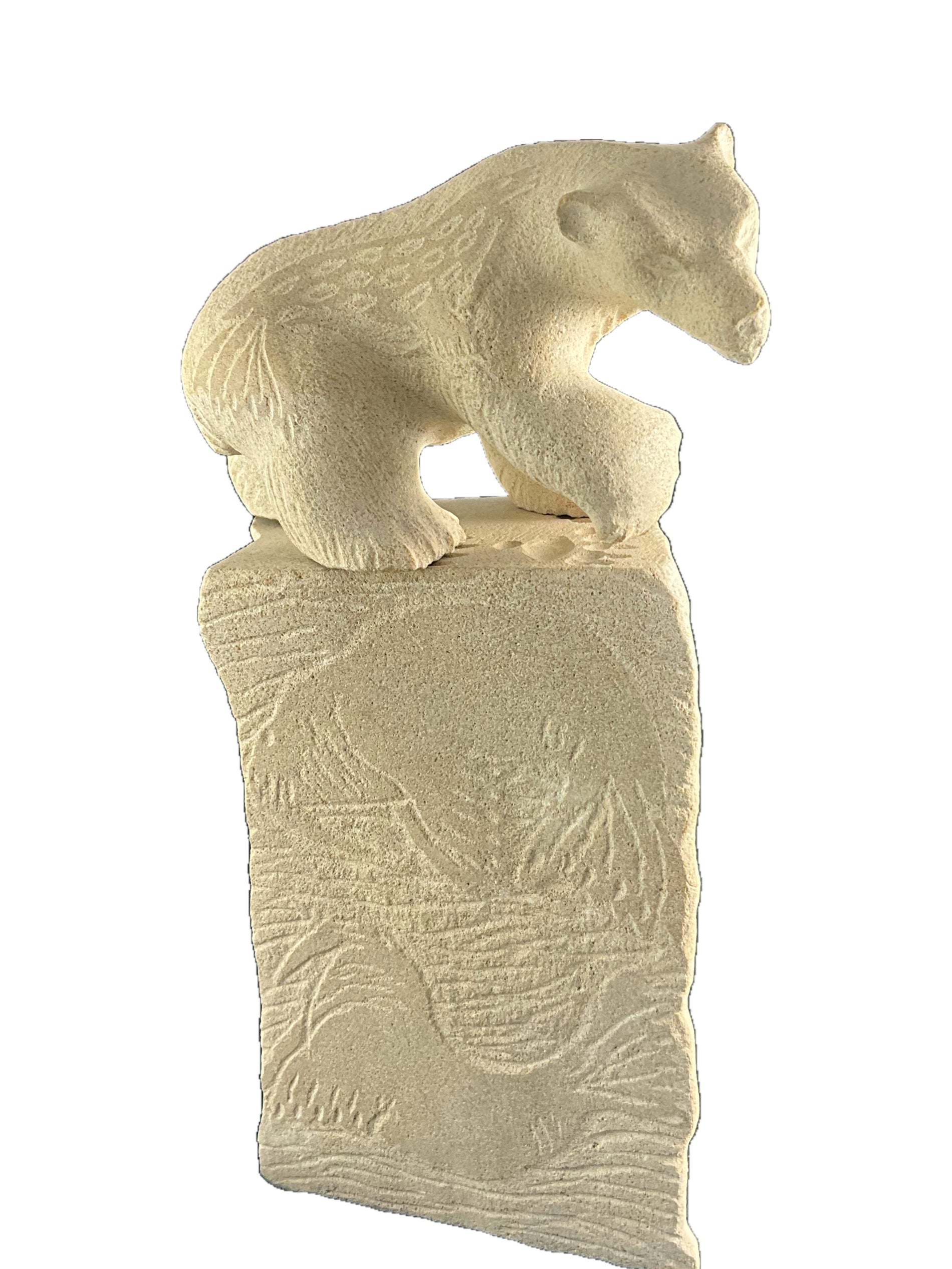 inuit art bears carved by Inuit artists with igloo tag of authenticity ...