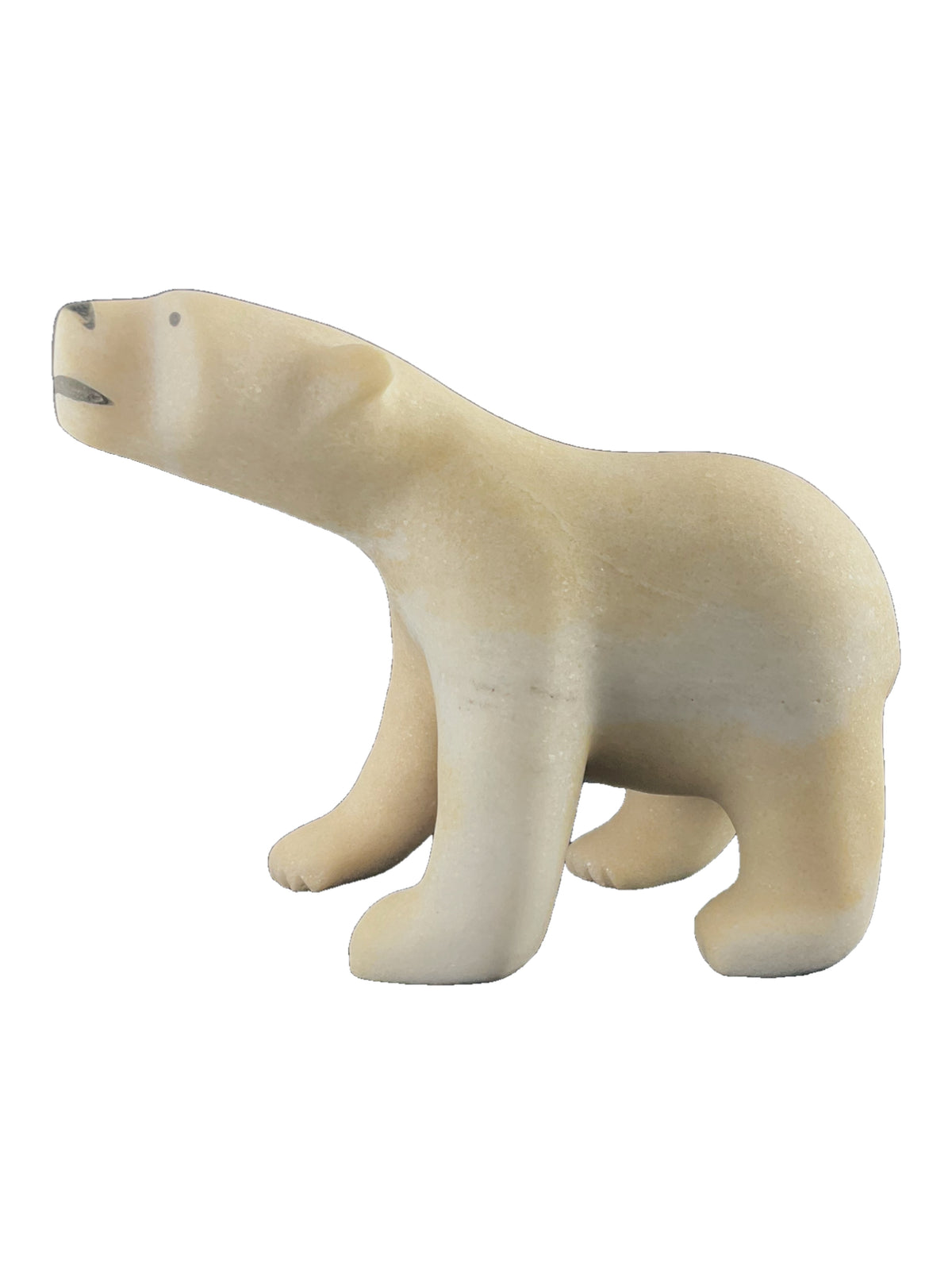 inuit art bears carved by Inuit artists with igloo tag of authenticity - inuitartzone.com
