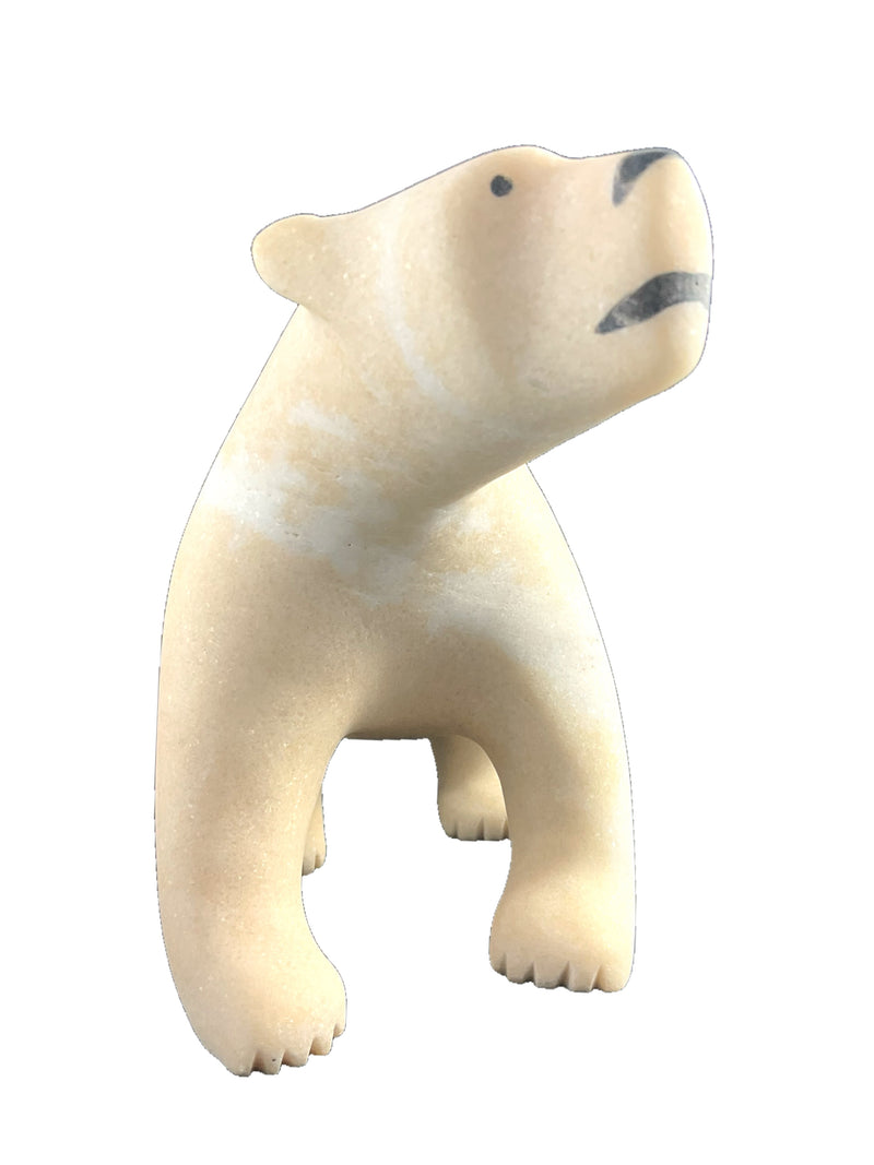 inuit art bears carved by Inuit artists with igloo tag of authenticity - inuitartzone.com
