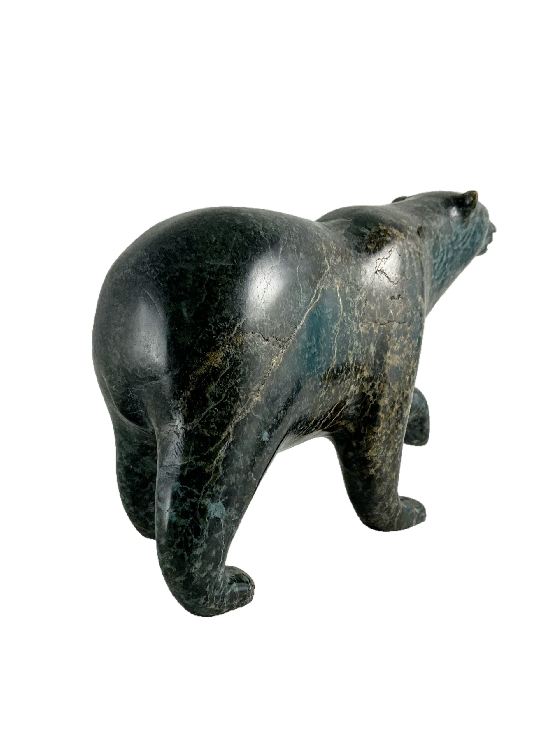 inuit art bears carved by Inuit artists with igloo tag of authenticity ...