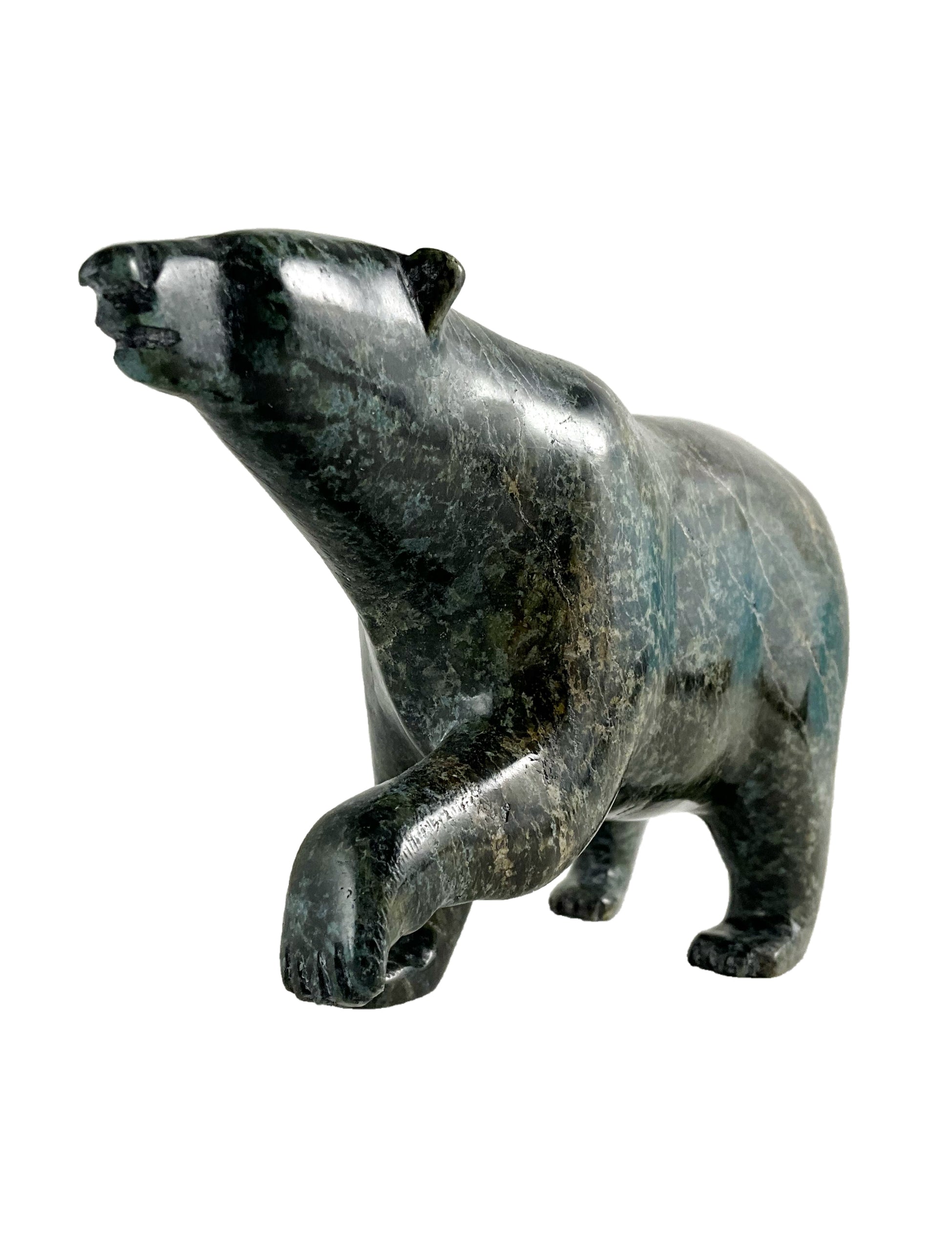 inuit art bears carved by Inuit artists with igloo tag of authenticity ...