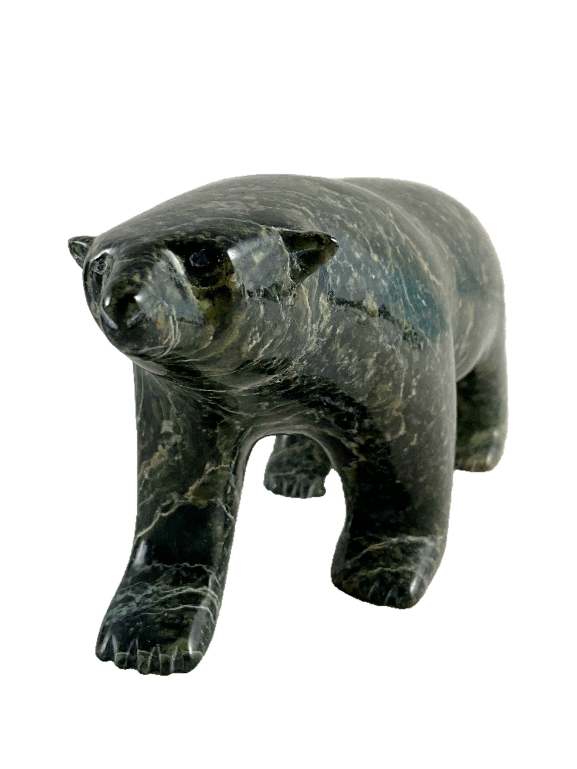 inuit art bears carved by Inuit artists with igloo tag of authenticity ...