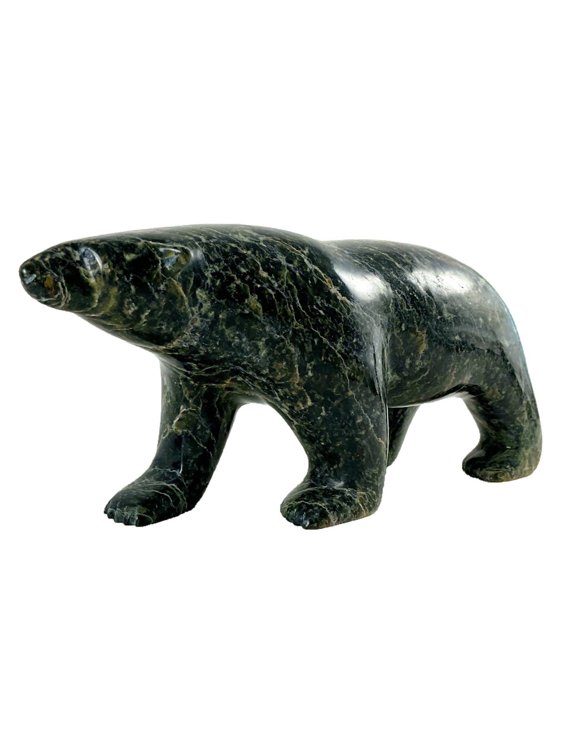 inuit art bears carved by Inuit artists with igloo tag of authenticity ...