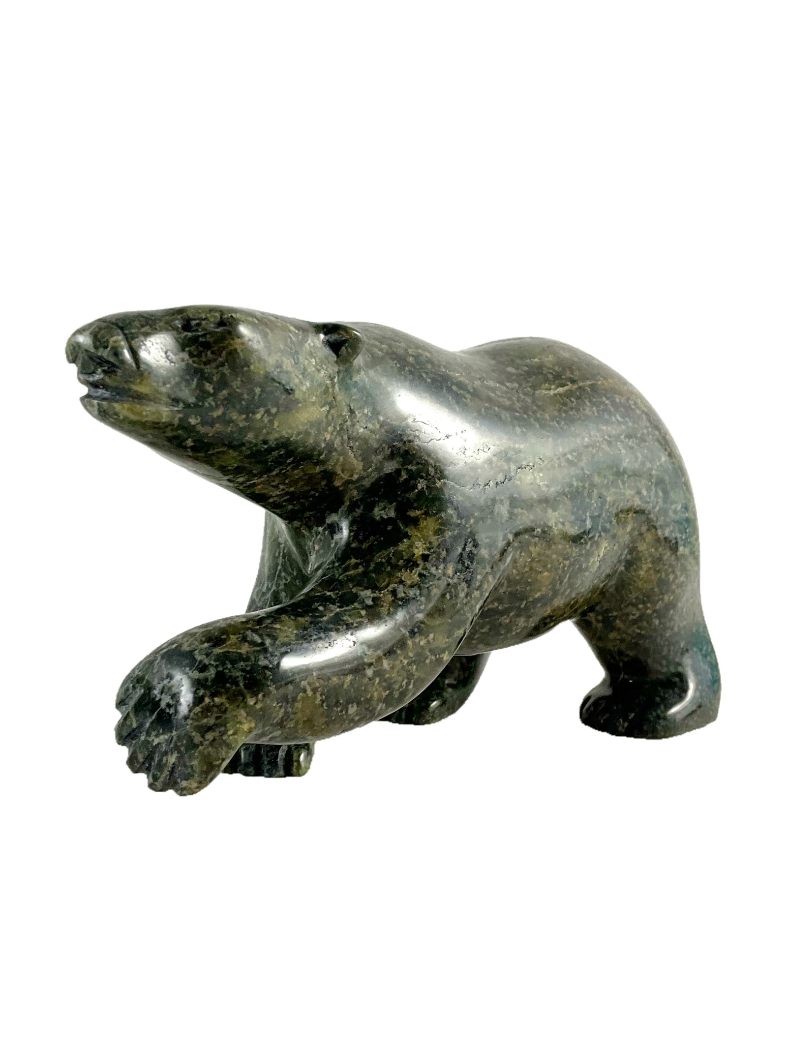 inuit art bears carved by Inuit artists with igloo tag of authenticity ...