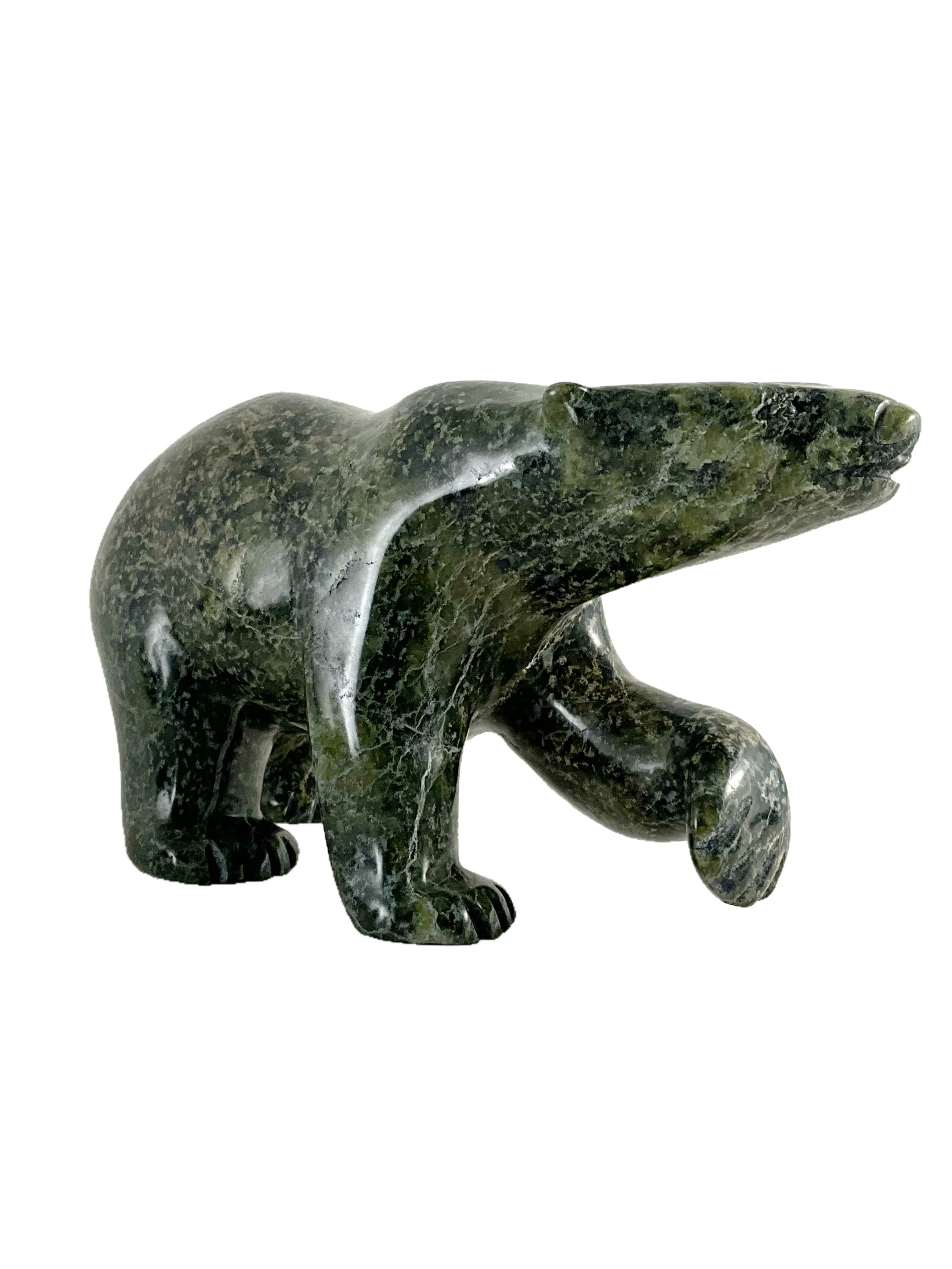 inuit art bears carved by Inuit artists with igloo tag of authenticity ...