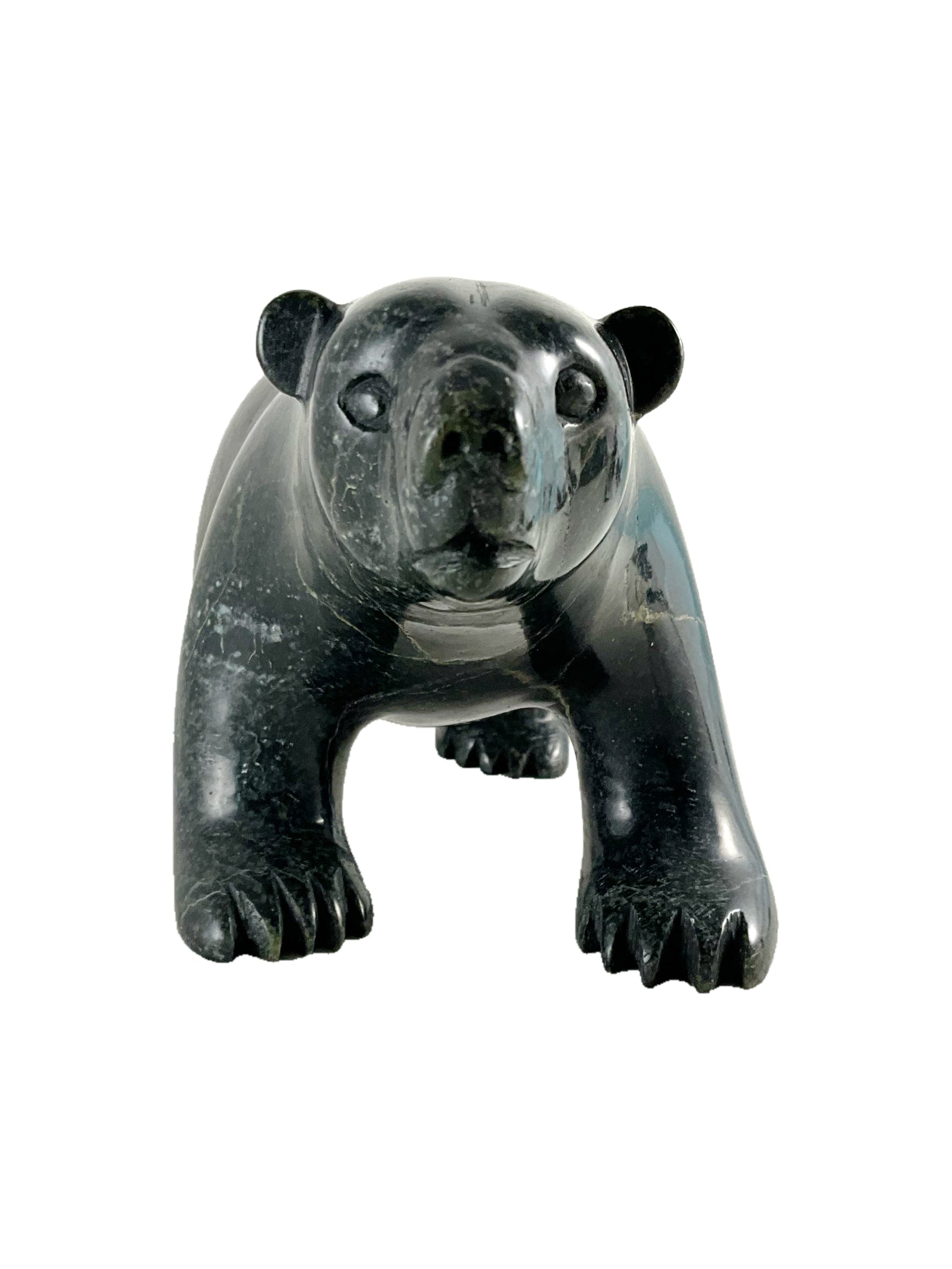 inuit art bears carved by Inuit artists with igloo tag of authenticity ...
