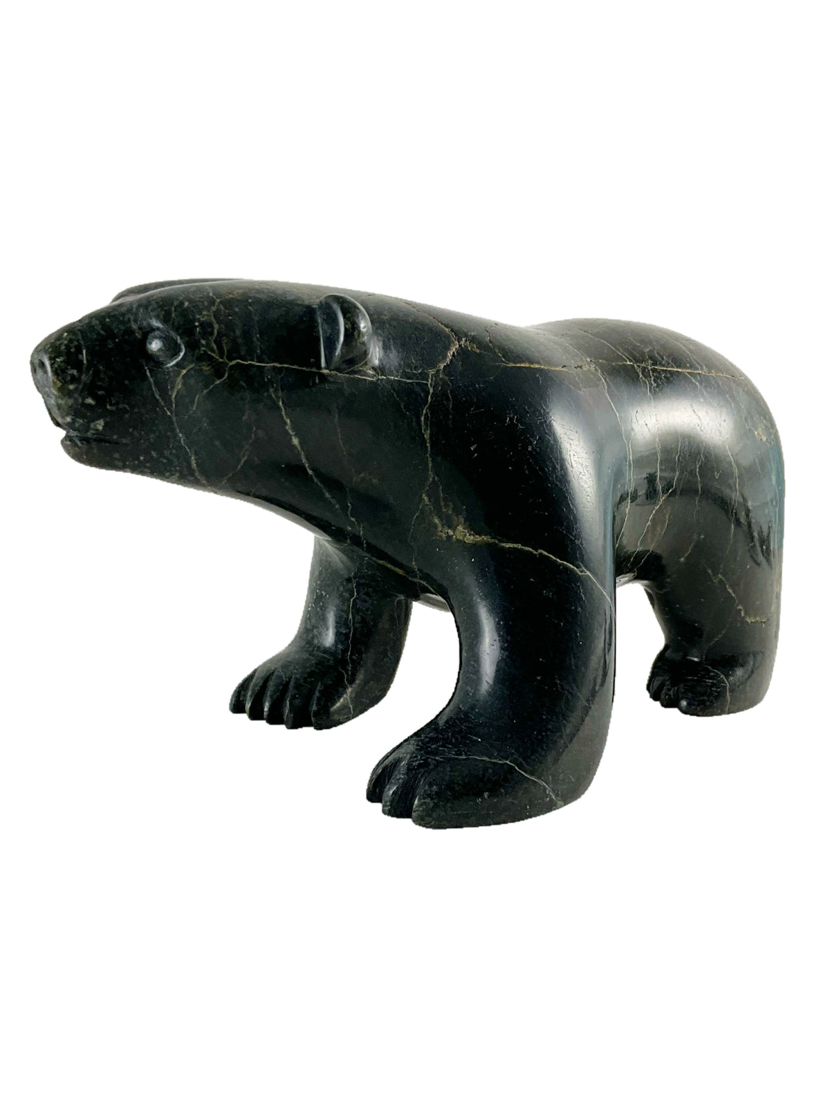 inuit art bears carved by Inuit artists with igloo tag of authenticity ...