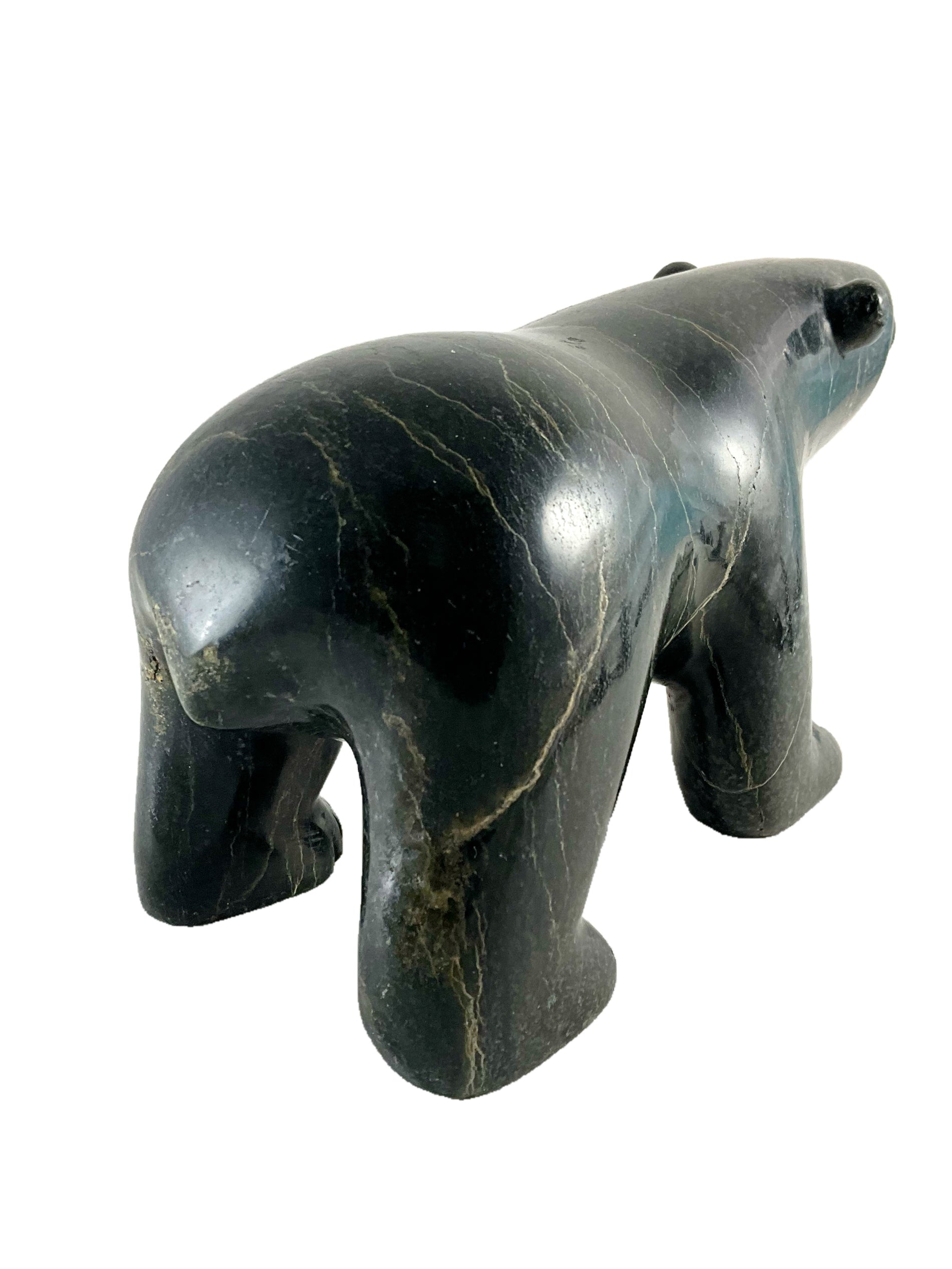 inuit art bears carved by Inuit artists with igloo tag of authenticity ...