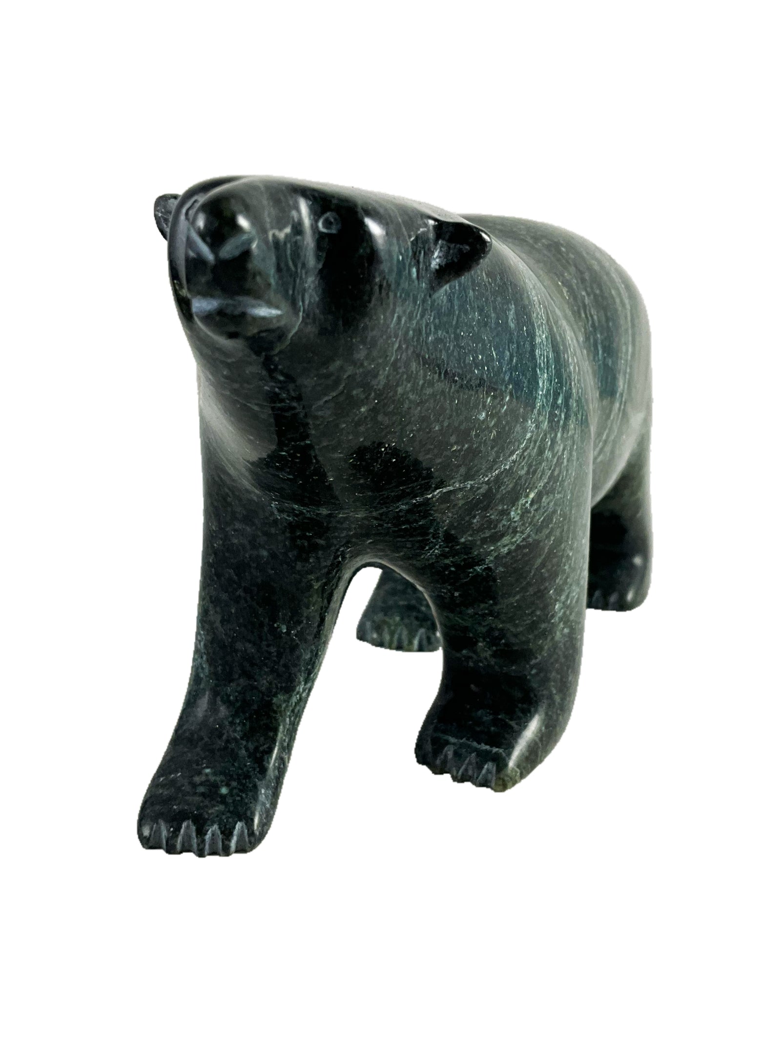 inuit art bears carved by Inuit artists with igloo tag of authenticity ...