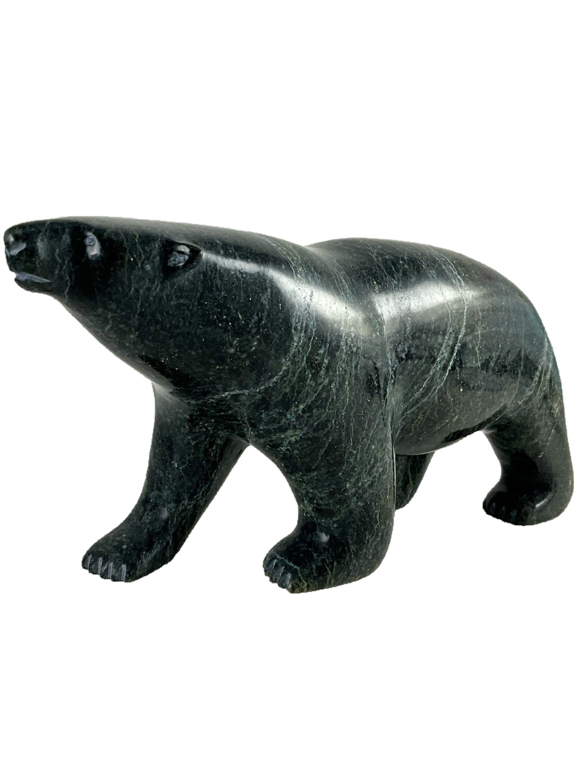 inuit art bears carved by Inuit artists with igloo tag of authenticity ...