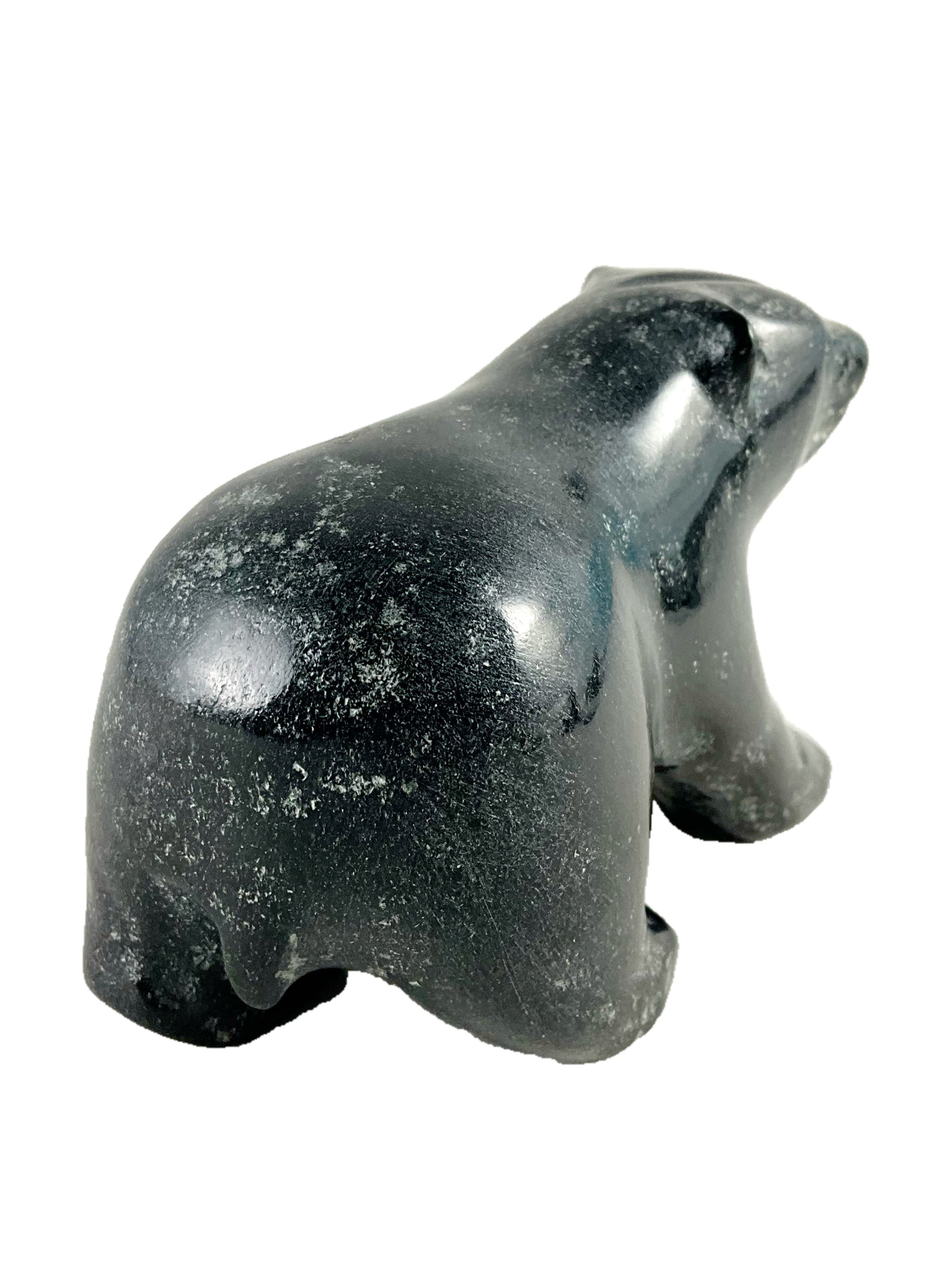 inuit art bears carved by Inuit artists with igloo tag of authenticity ...