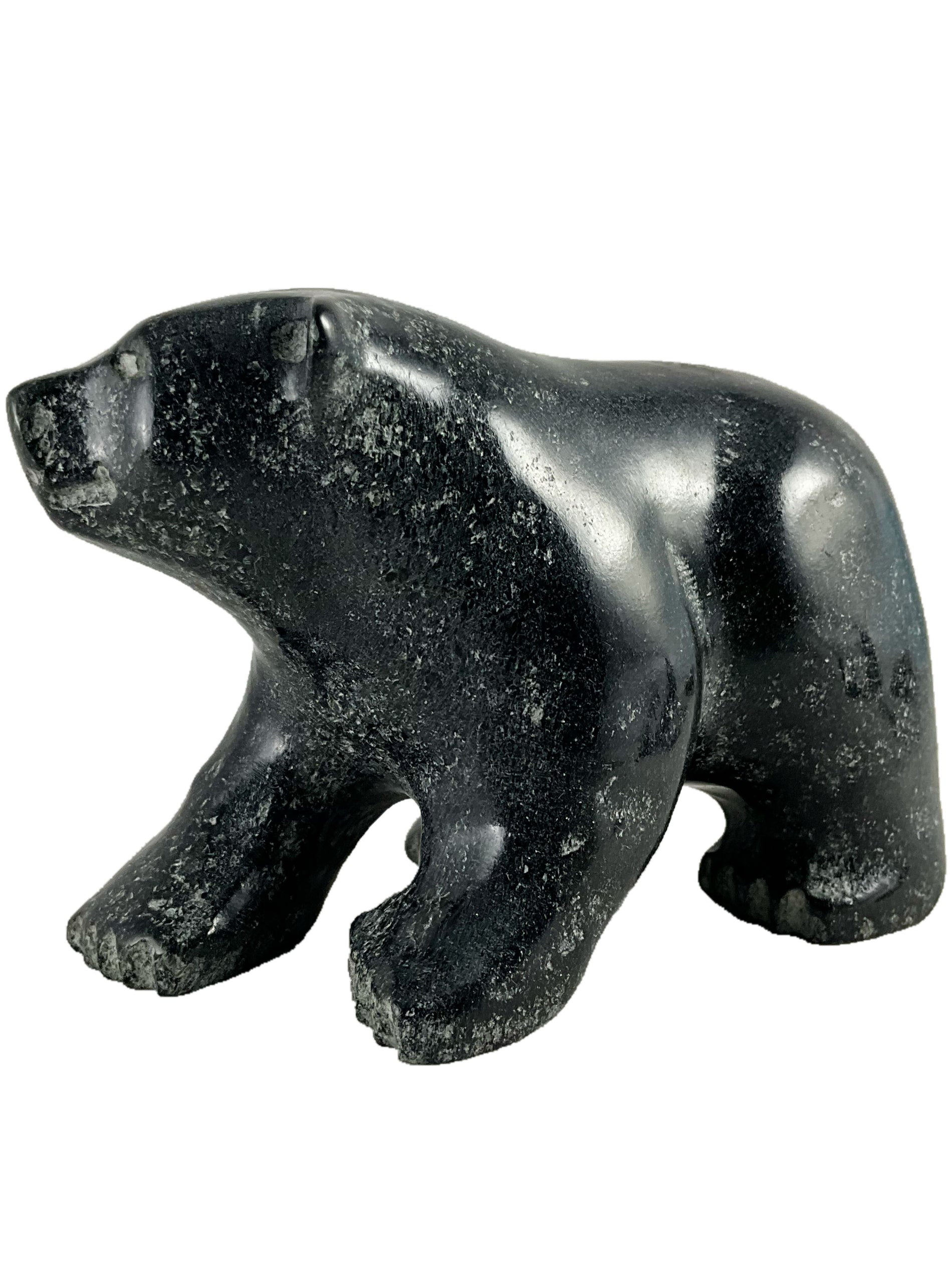 inuit art bears carved by Inuit artists with igloo tag of authenticity ...