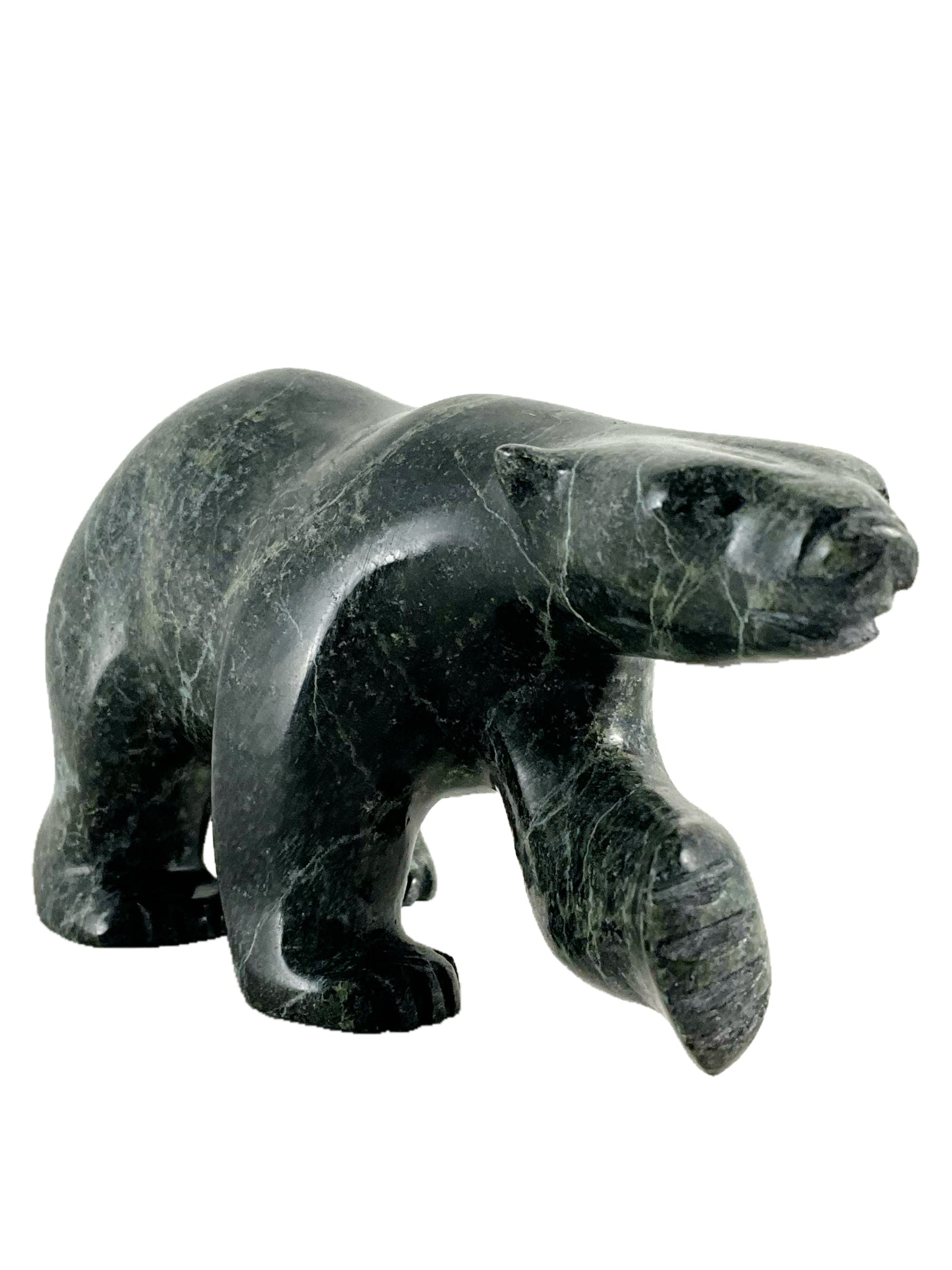 inuit art bears carved by Inuit artists with igloo tag of authenticity ...