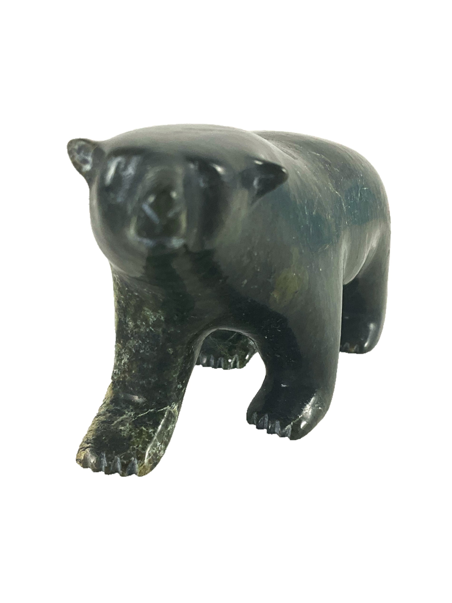 inuit art bears carved by Inuit artists with igloo tag of authenticity ...