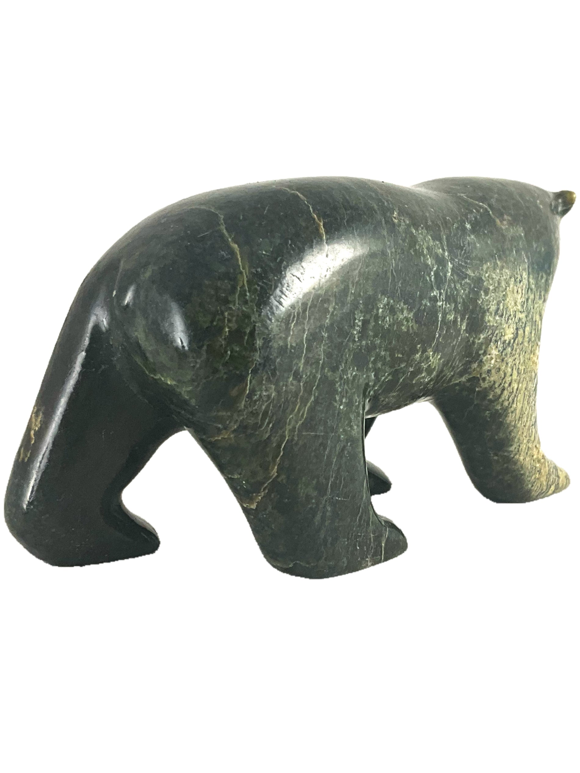 inuit art bears carved by Inuit artists with igloo tag of authenticity ...