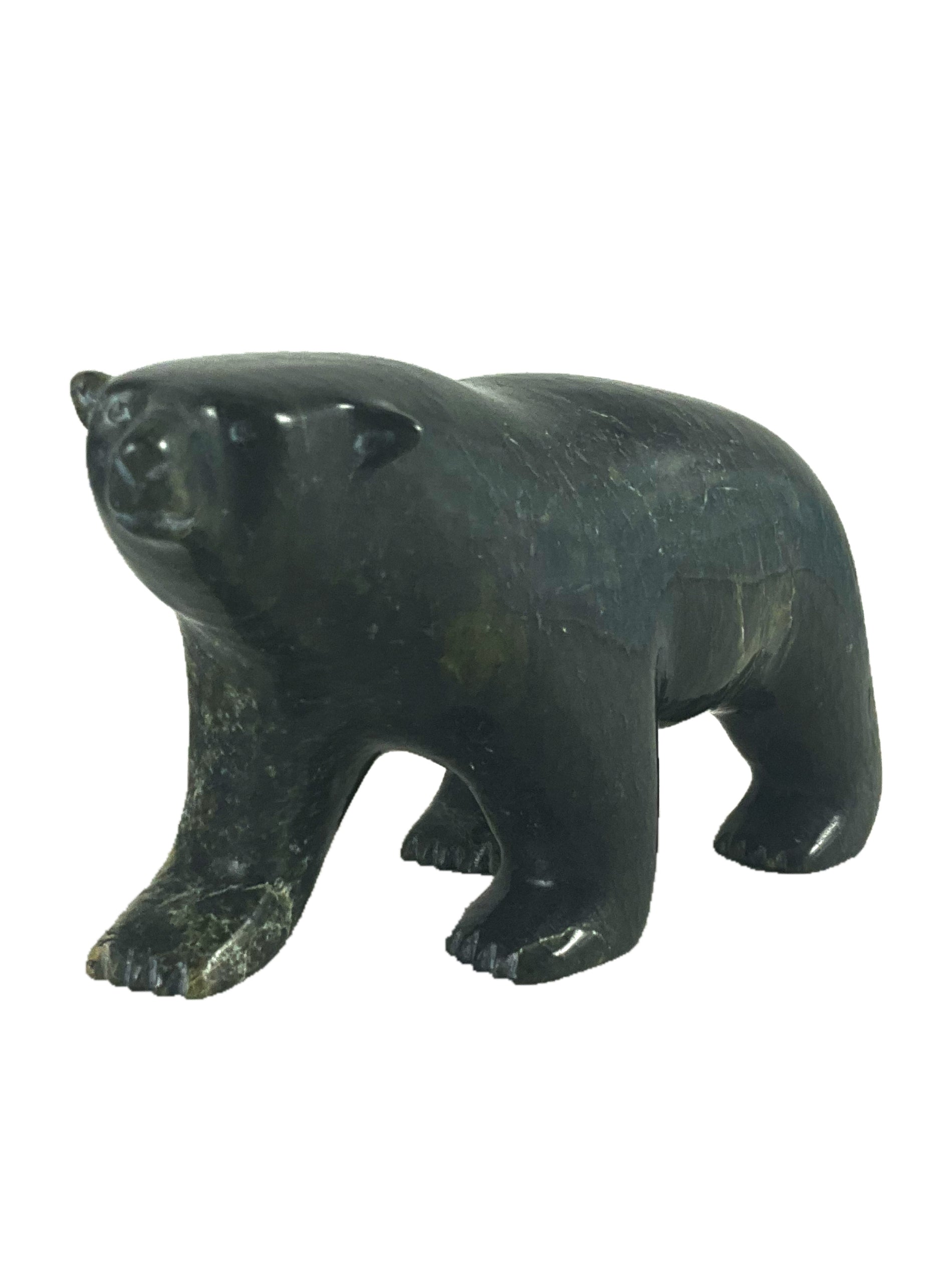 inuit art bears carved by Inuit artists with igloo tag of authenticity ...