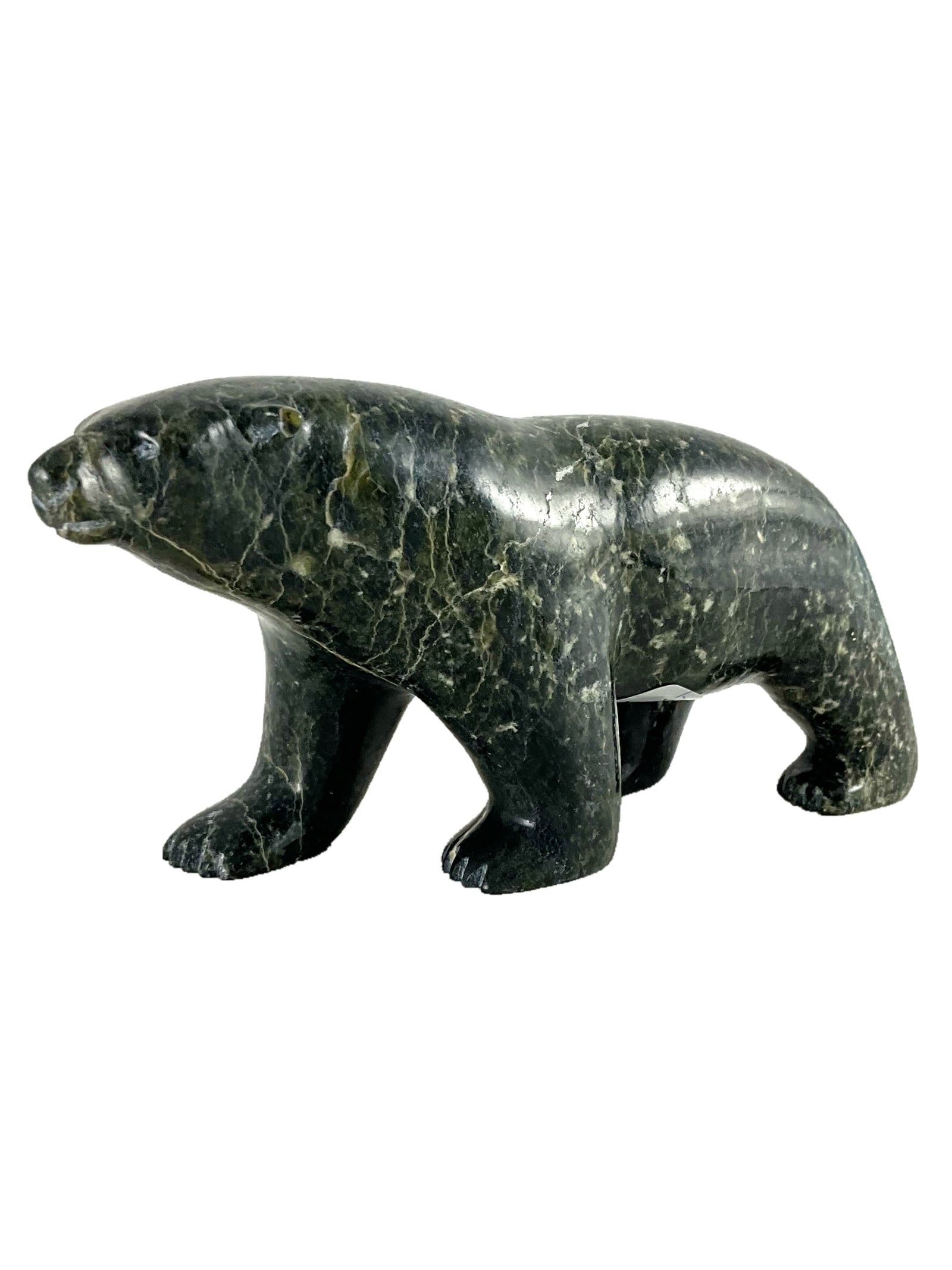 inuit art bears carved by Inuit artists with igloo tag of authenticity ...