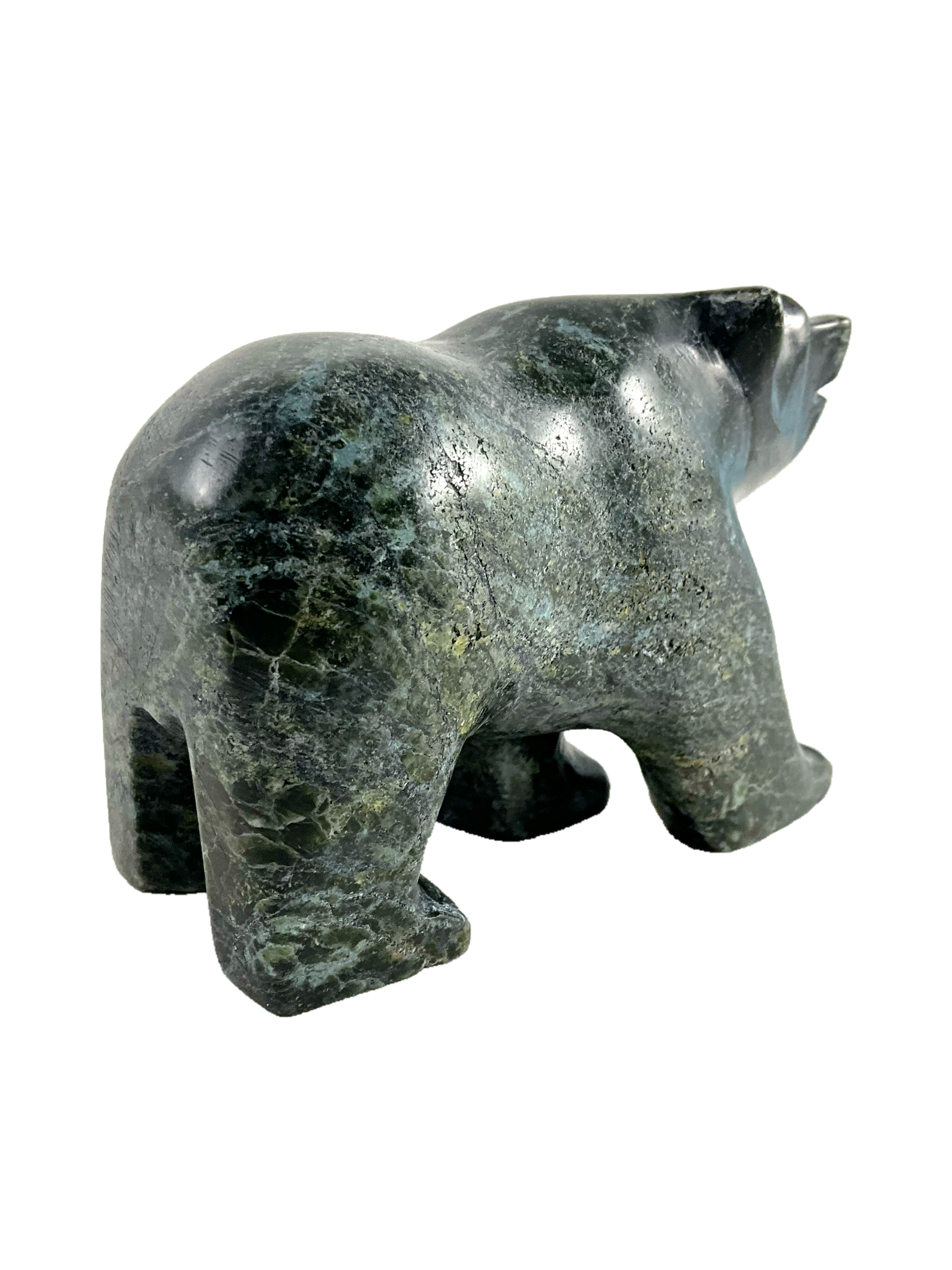 inuit art bears carved by Inuit artists with igloo tag of authenticity ...