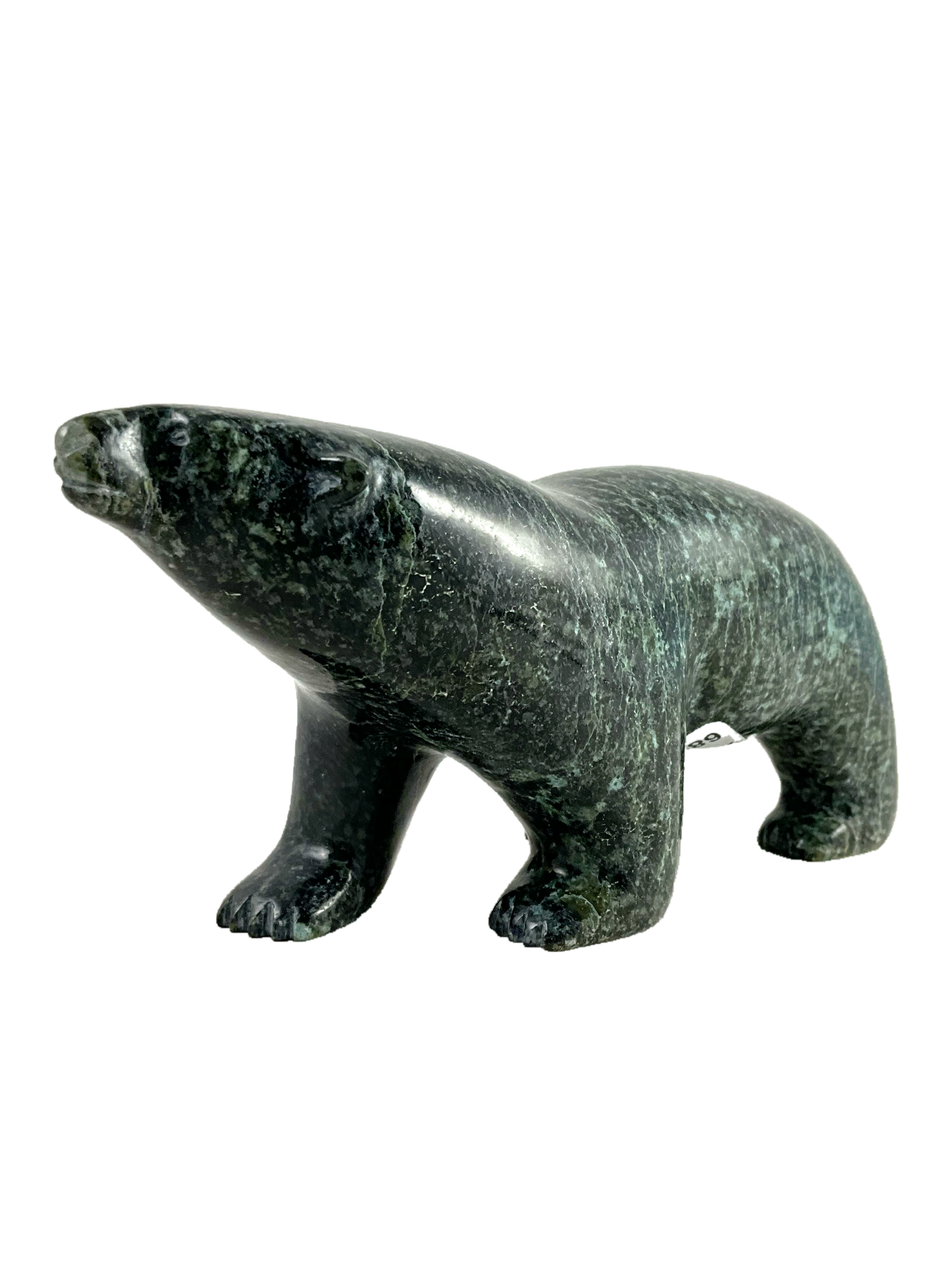 inuit art bears carved by Inuit artists with igloo tag of authenticity ...