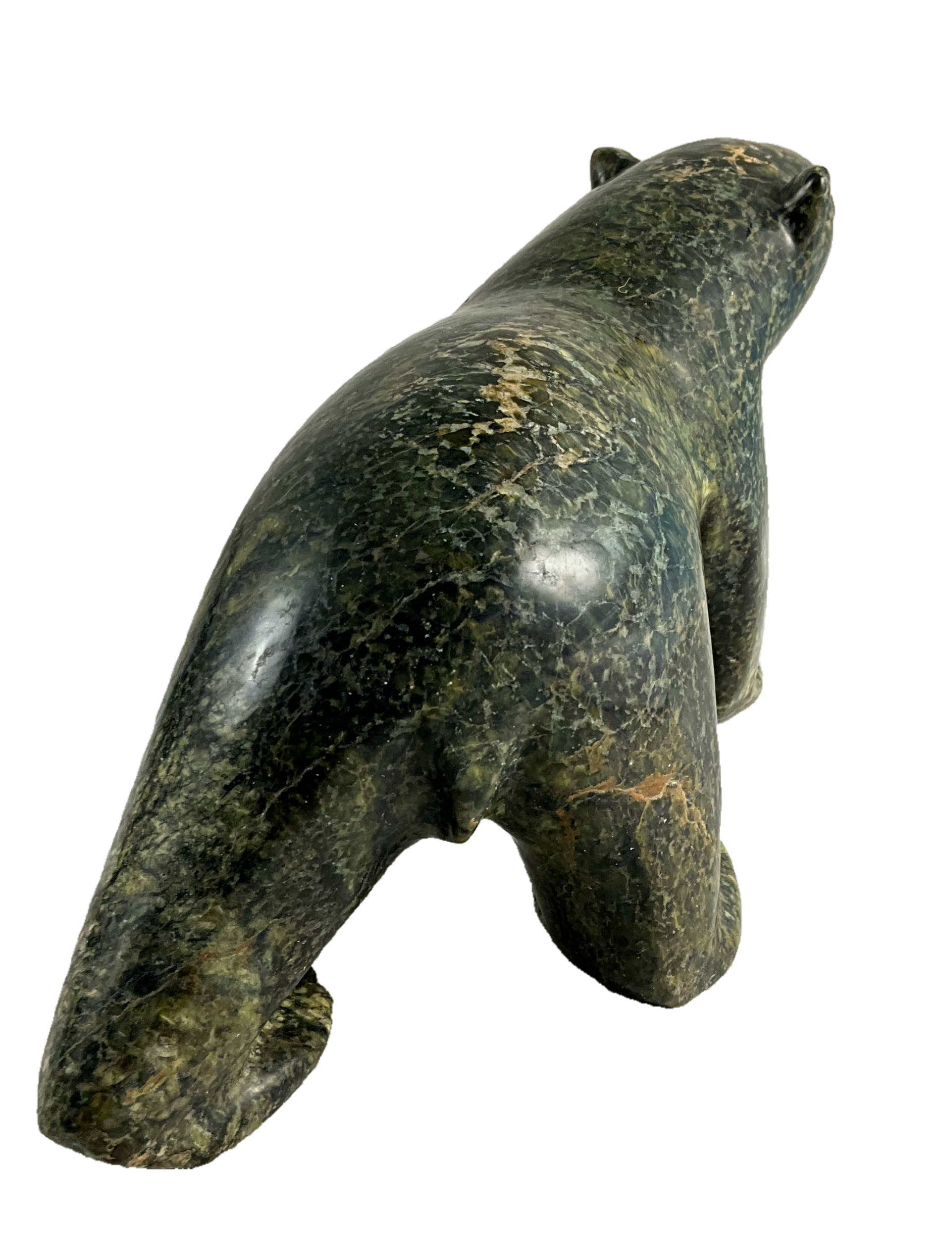 inuit art bears carved by Inuit artists with igloo tag of authenticity ...