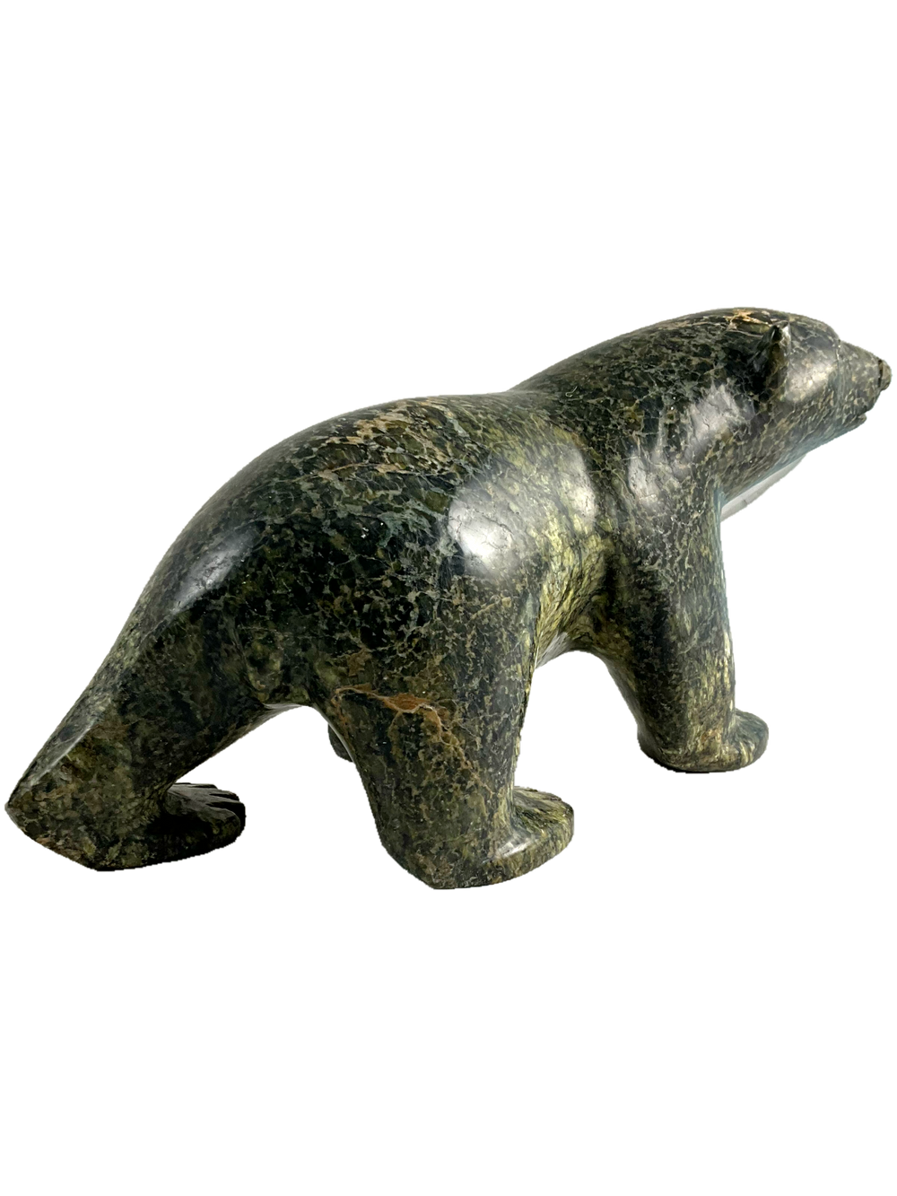 inuit art bears carved by Inuit artists with igloo tag of authenticity ...