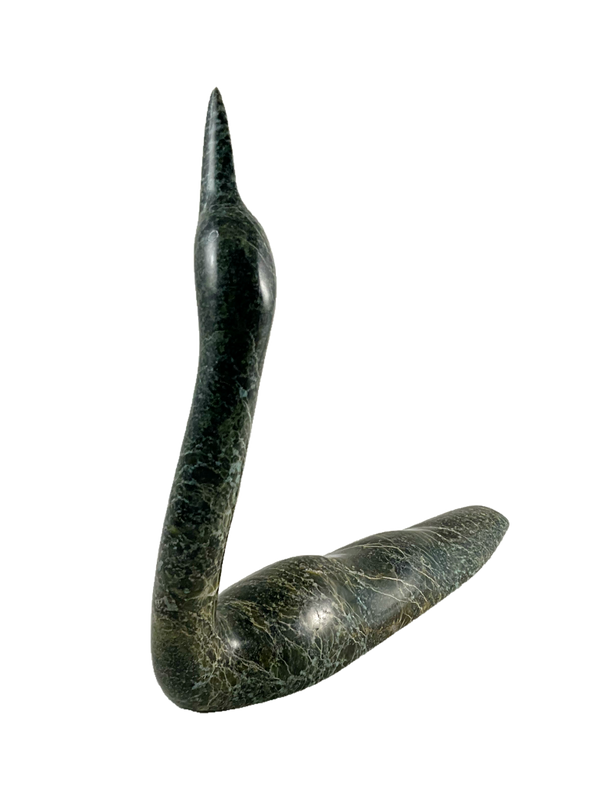 Swimming loon by Ning Ashoona - inuitartzone.com