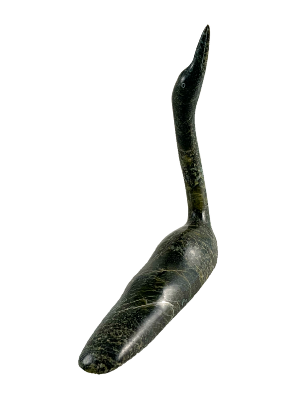 Swimming loon by Ning Ashoona - inuitartzone.com