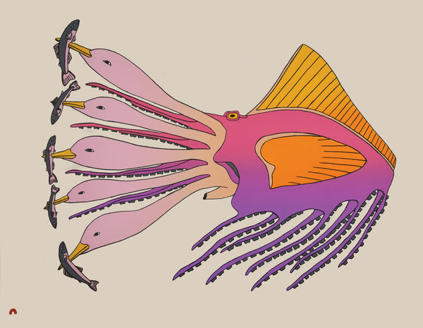 Octopus Transformation by QAVAVAU MANUMIE - inuitartzone.com