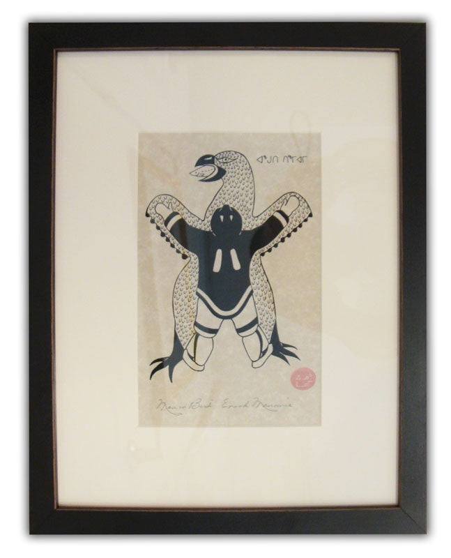 Man in Bird by Enook Manomie - inuitartzone.com