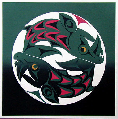 Pacific Northwest Coast Art by Susan Point, estampe salish, salish ...
